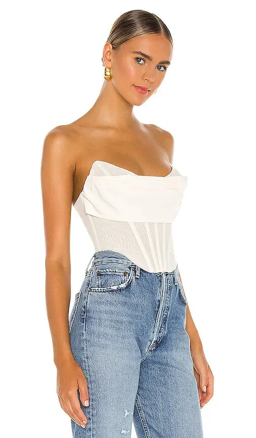 Nbd Hailee Bustier Top - Ivory