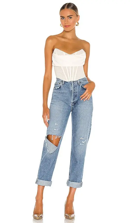 Nbd Hailee Bustier Top - Ivory