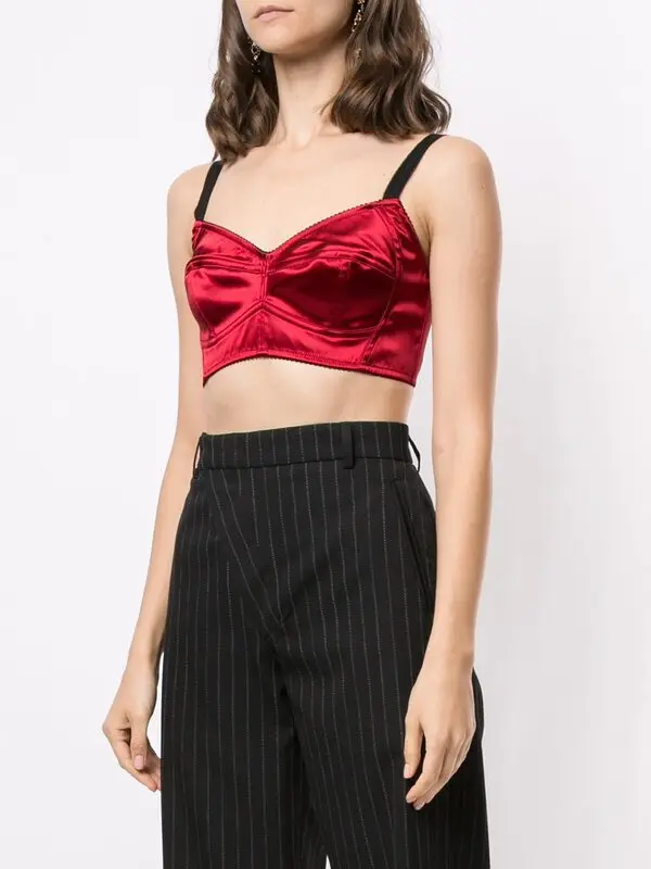 Dolce & Gabbana Satin Bustier Top