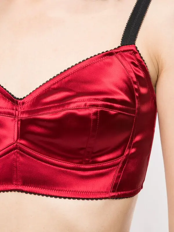 Dolce & Gabbana Satin Bustier Top