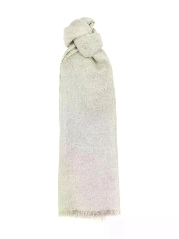 Brunello Cucinelli Frayed Scarf - White