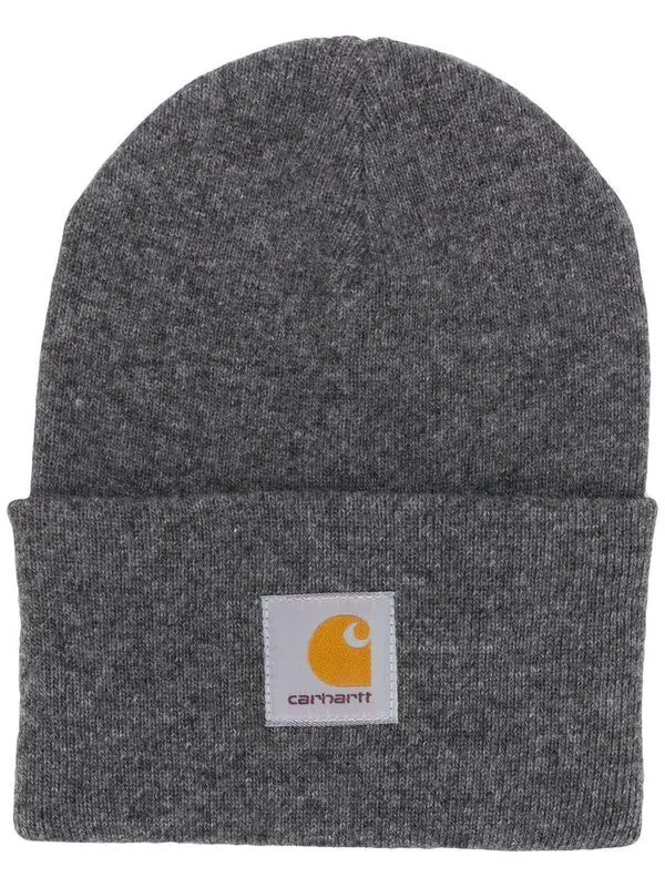 Carhartt Work In Progress Rolled Beanie - Grey