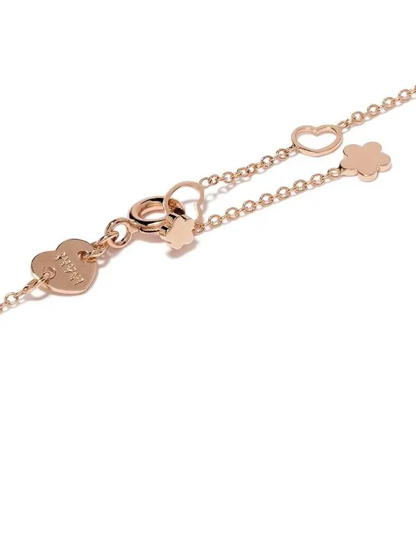 Pasquale Bruni 18kt Rose Gold, Agate And Diamond Bon Ton Necklace - Pink