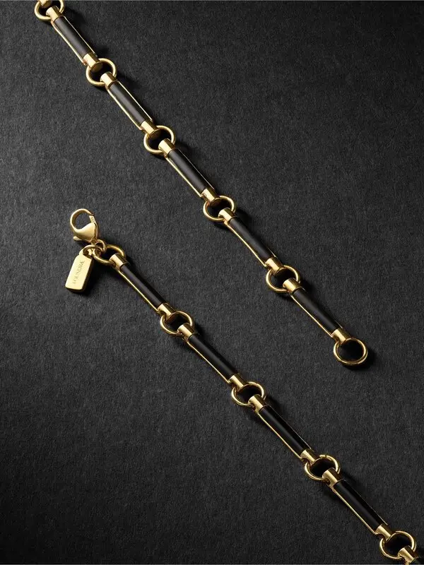 FOUNDRAE Dream Diamond And Onyx 18-karat Necklace