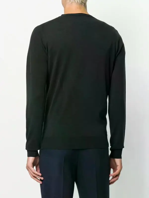 John Smedley Merino Wool V-neck Cardigan - Black