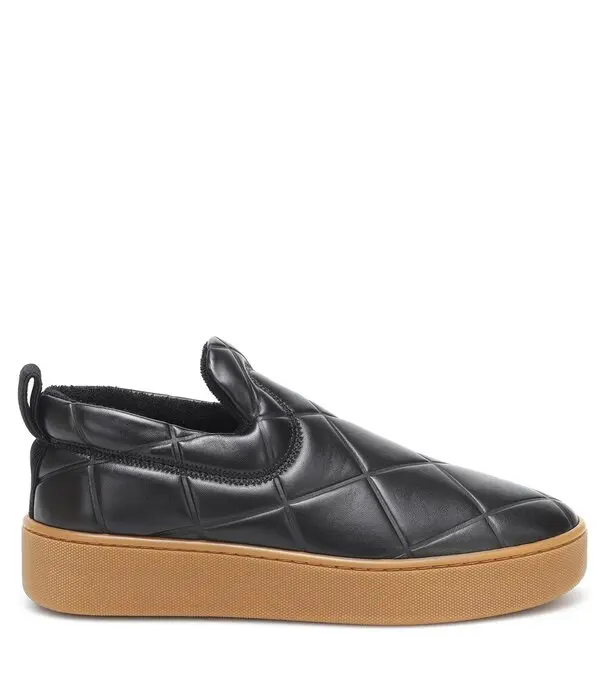 Bottega Veneta Slip On Leather Sneakers