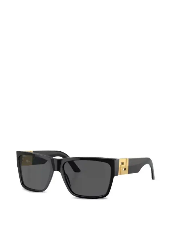 Versace Logo-detail Sunglasses - Black