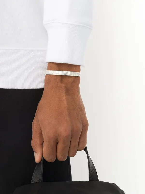 Le Gramme 23 Grammes Guilloche Pyramid Bracelet