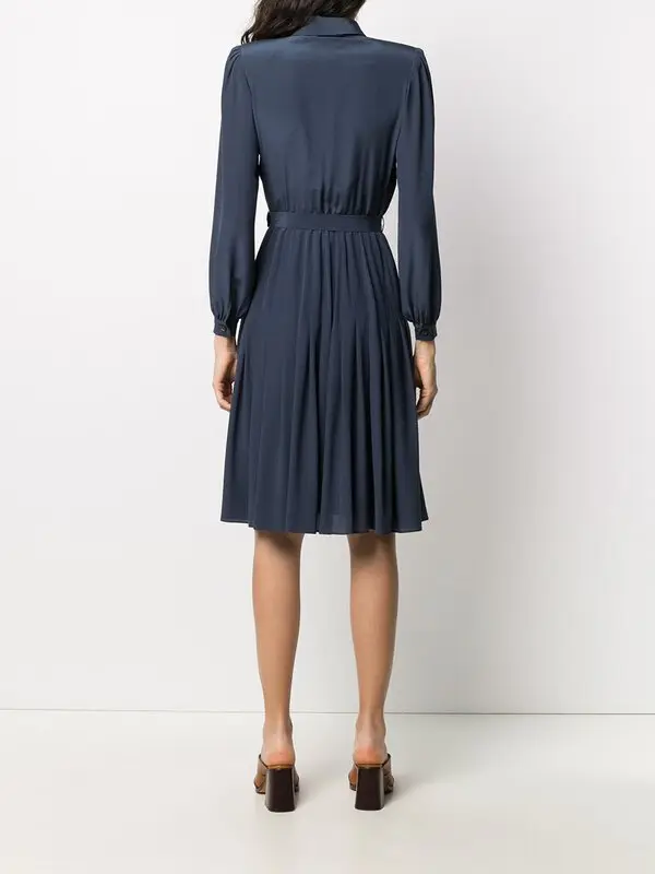 MAISON MARGIELA Side Button-fastening Belted Dress