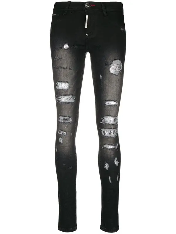 Philipp Plein Distressed Skinny Jeans
