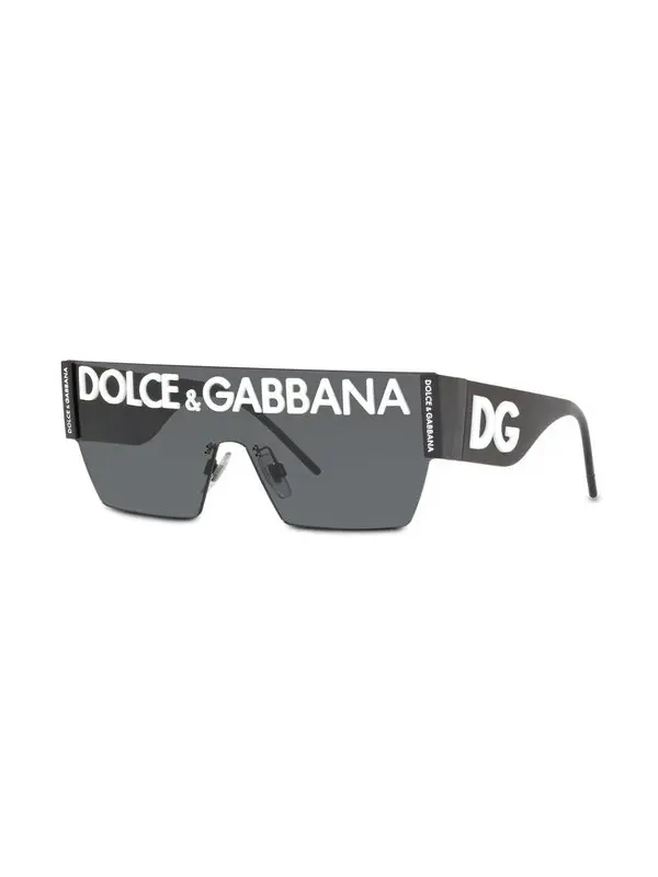 Dolce & Gabbana Chunky Logo Sunglasses - Black