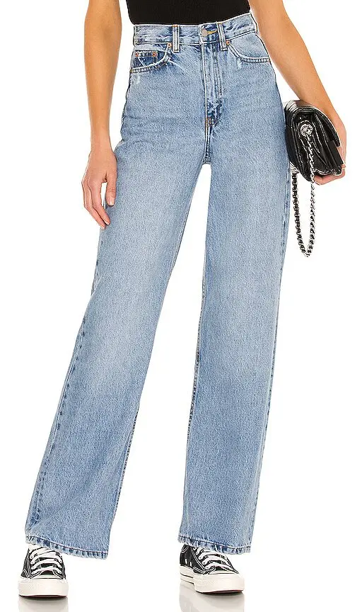 DR. DENIM Echo Wide Leg Jeans - Blue Jay
