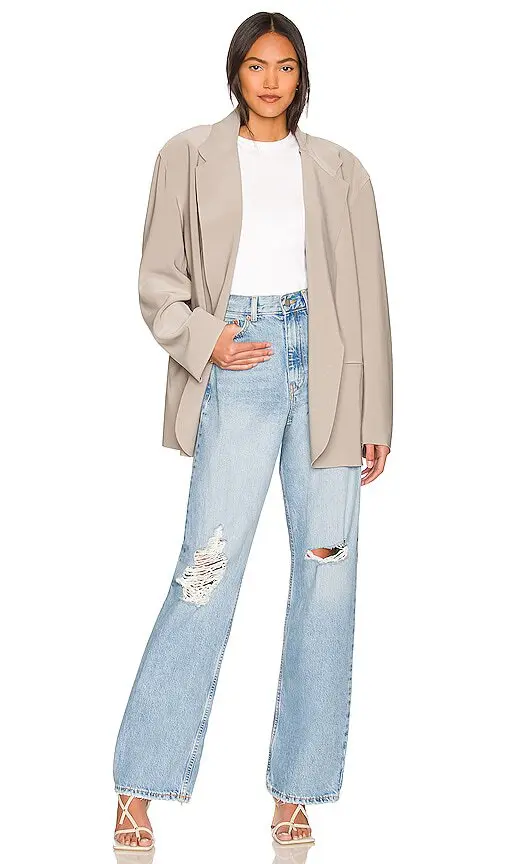 DR. DENIM Echo Wide Leg Jeans - Empress Light Blue Ripped