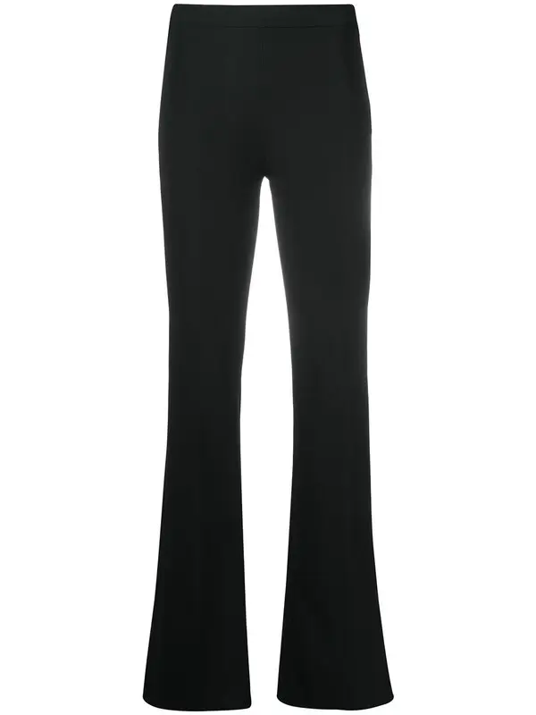 BLANCA VITA Fitted Flare Trousers - Black