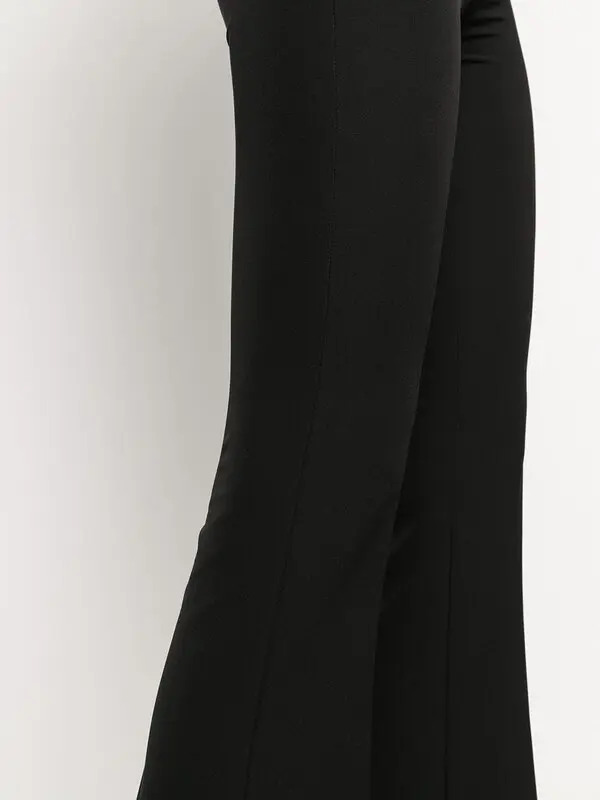 BLANCA VITA Fitted Flare Trousers - Black