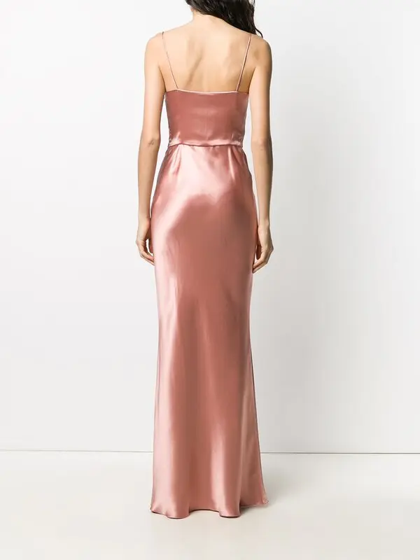 Dolce & Gabbana Silk Draped Maxi Dress