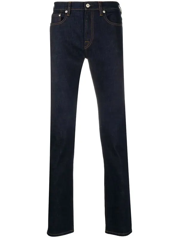 Paul Smith Mid-rise Slim-fit Jeans - Blue