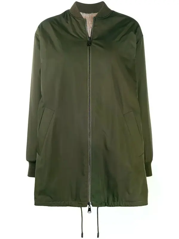 LISKA Oversize Bomber Jacket - Green