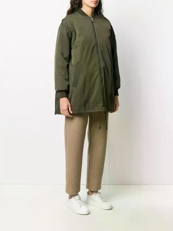 LISKA Oversize Bomber Jacket - Green