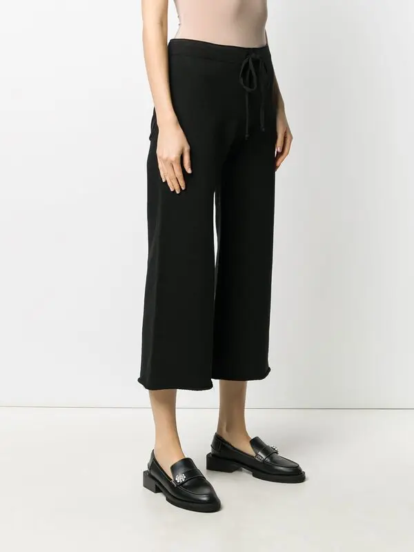 NILI LOTAN Drawstring Cropped Track Pants