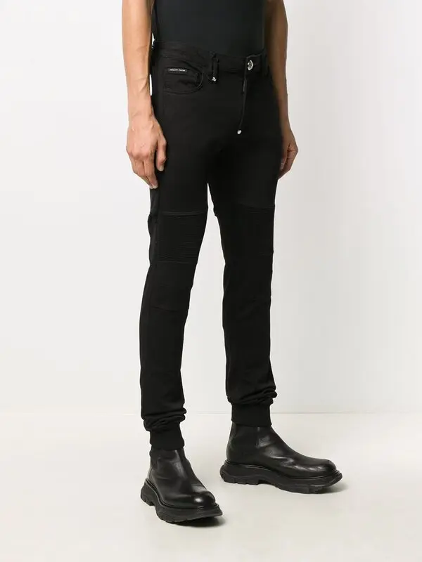 Philipp Plein Slim Fit Jogging Jeans - Black