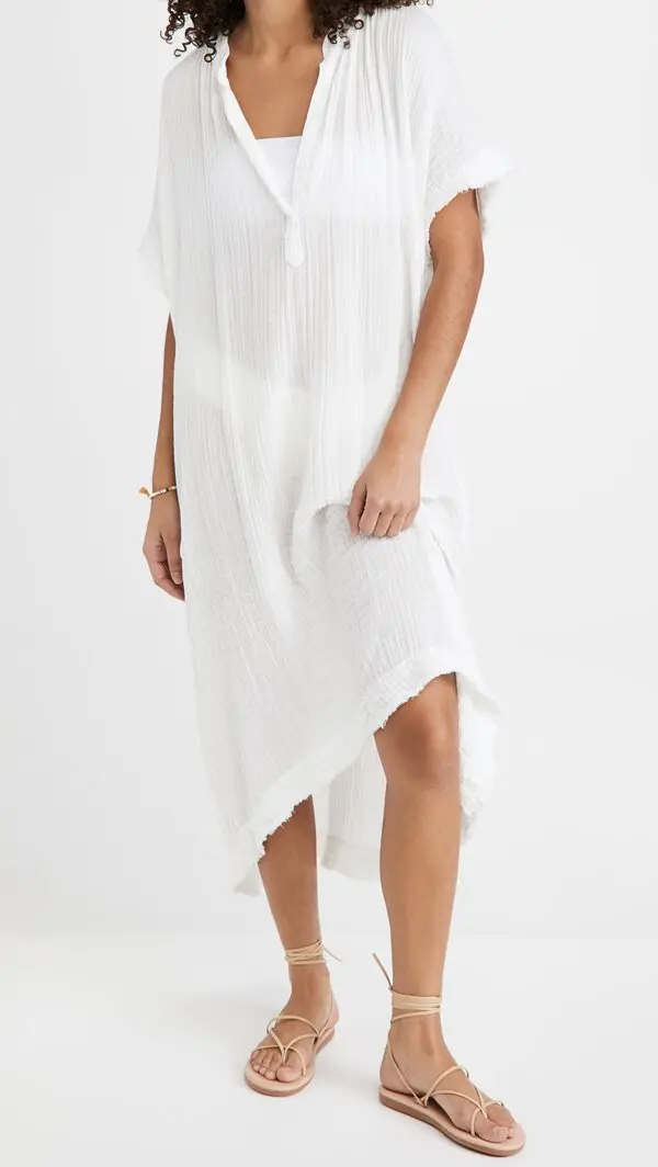 9seed Tunisia Caftan - White