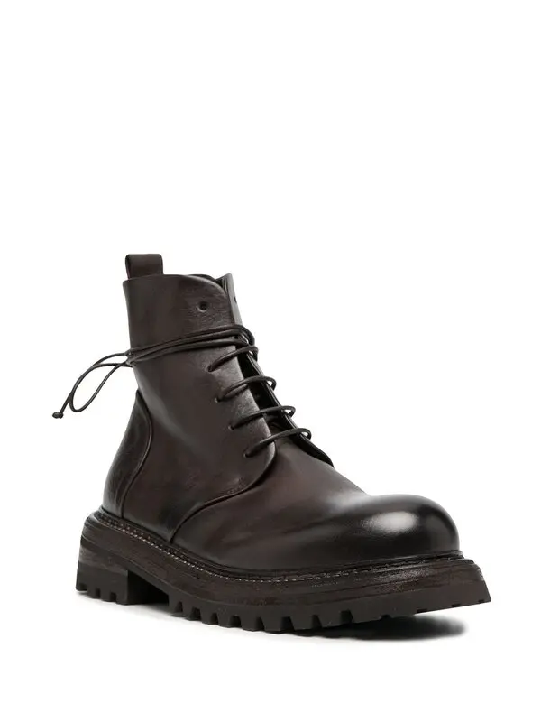 Marsèll Carrrucola Leather Combat Boots