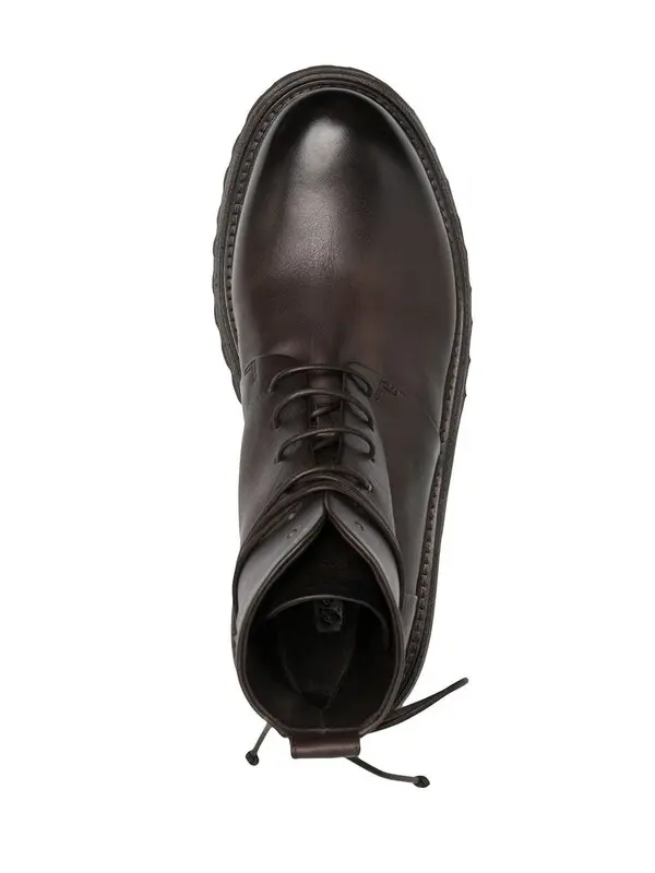 Marsèll Carrrucola Leather Combat Boots