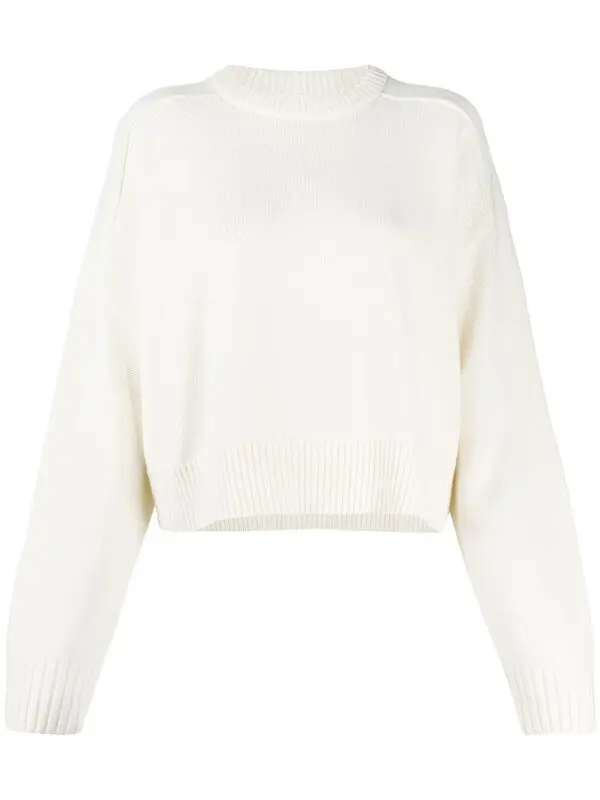 Loulou De Saison Loulou Studio Cropped Knit Jumper - Neutrals
