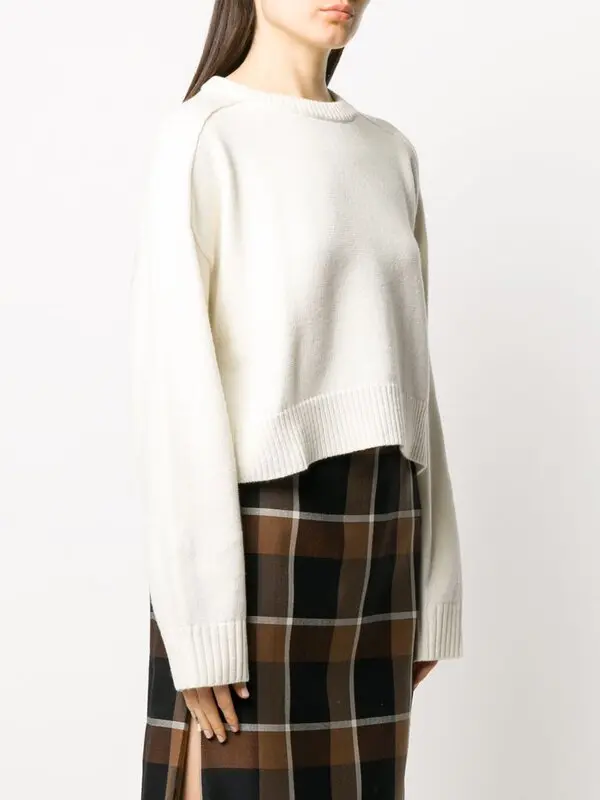 Loulou De Saison Loulou Studio Cropped Knit Jumper - Neutrals