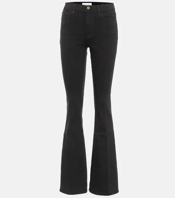 FRAME Le High Flare Jeans - Black
