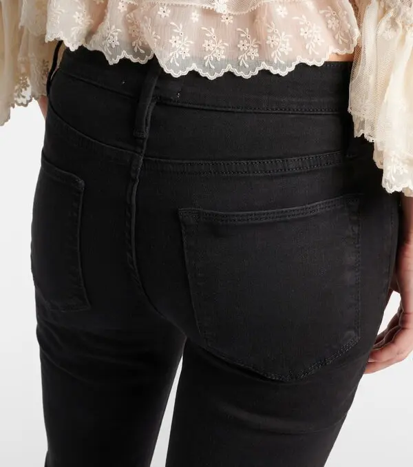 FRAME Le High Flare Jeans - Black