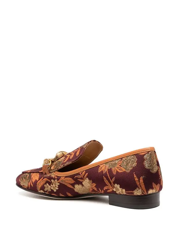 Tory Burch Floral-jacquard Loafers