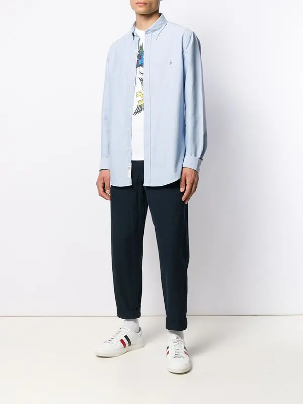 Polo Ralph Lauren Logo Long-sleeve Shirt - Blue