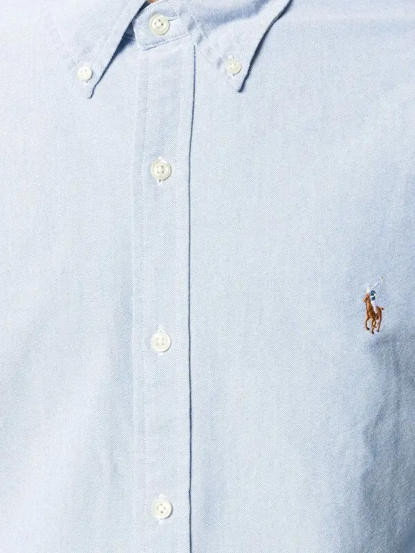 Polo Ralph Lauren Logo Long-sleeve Shirt - Blue