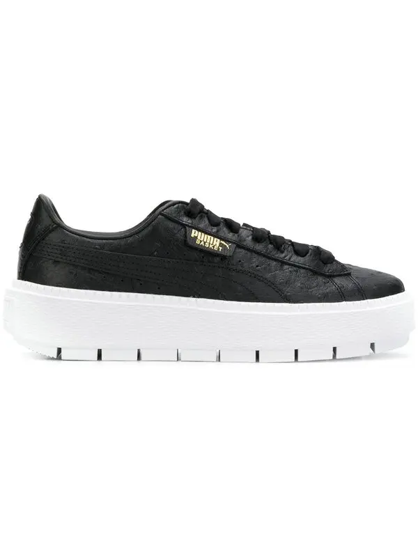 PUMA Platform Trace Ostrich Sneakers - Black
