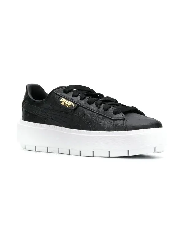 PUMA Platform Trace Ostrich Sneakers - Black
