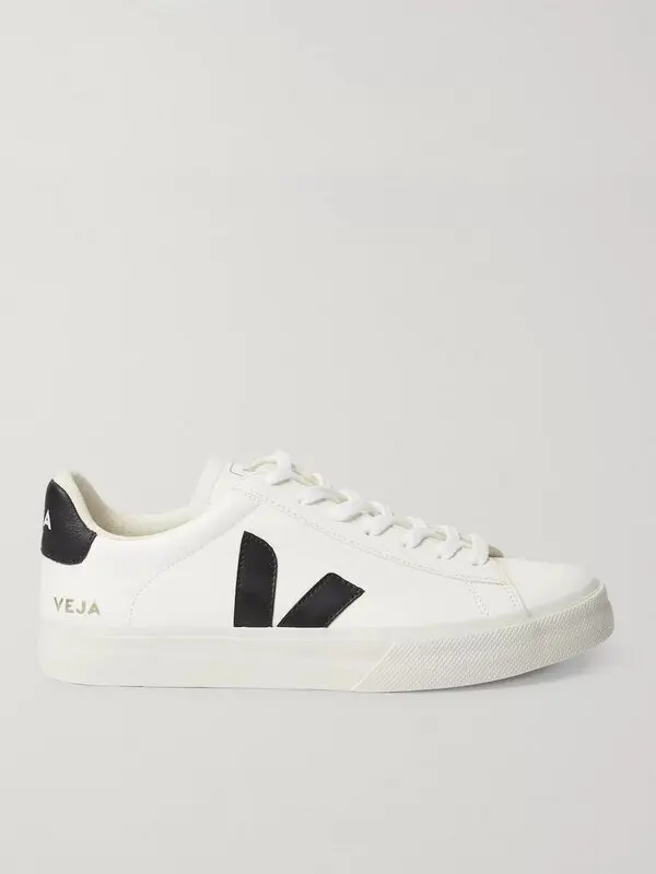 VEJA Campo Rubber-trimmed Leather Sneakers