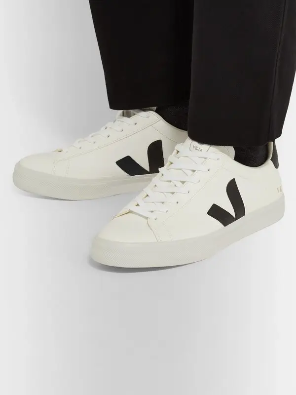VEJA Campo Rubber-trimmed Leather Sneakers