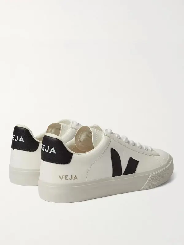 VEJA Campo Rubber-trimmed Leather Sneakers