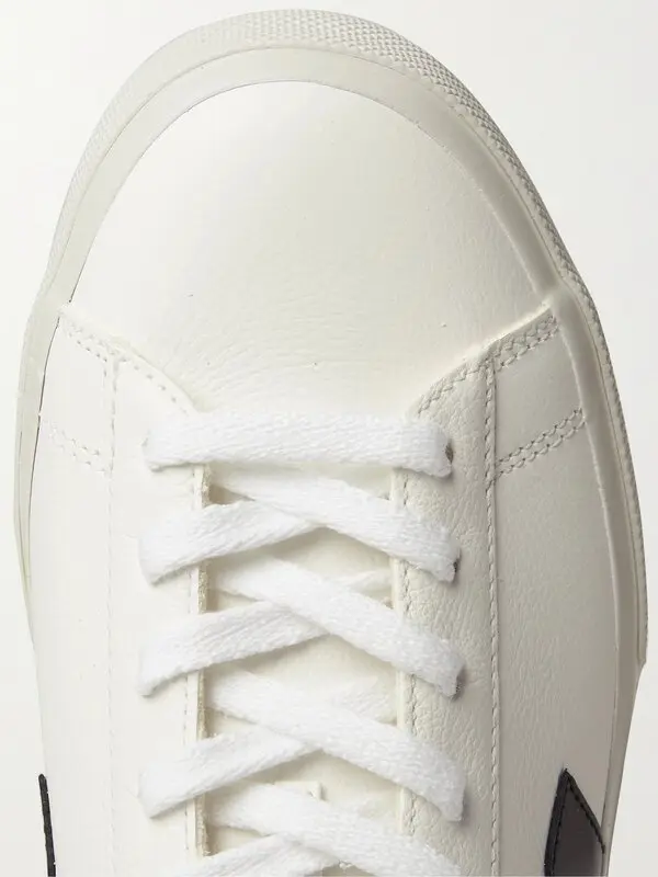 VEJA Campo Rubber-trimmed Leather Sneakers