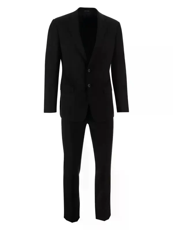 Giorgio Armani Wool Two-piece Suit - Black
