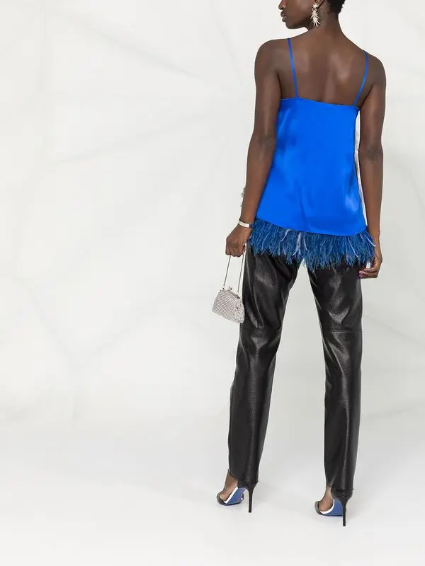 Emilio Pucci Feather-detail Strappy Top