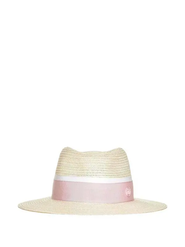 MAISON MICHEL André Straw Fedora - Neutrals