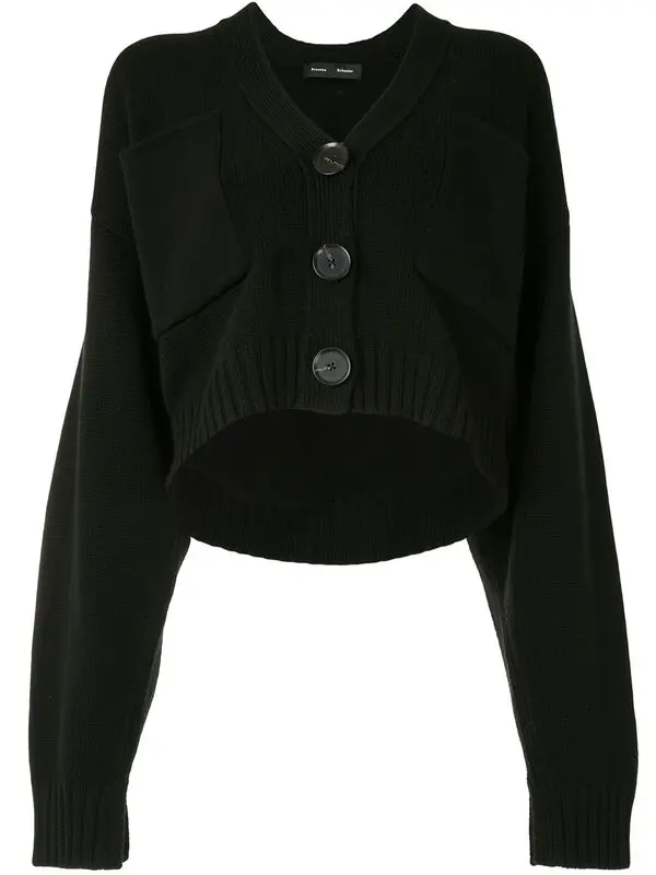 Proenza Schouler Eco Cashmere Cardigan - Black
