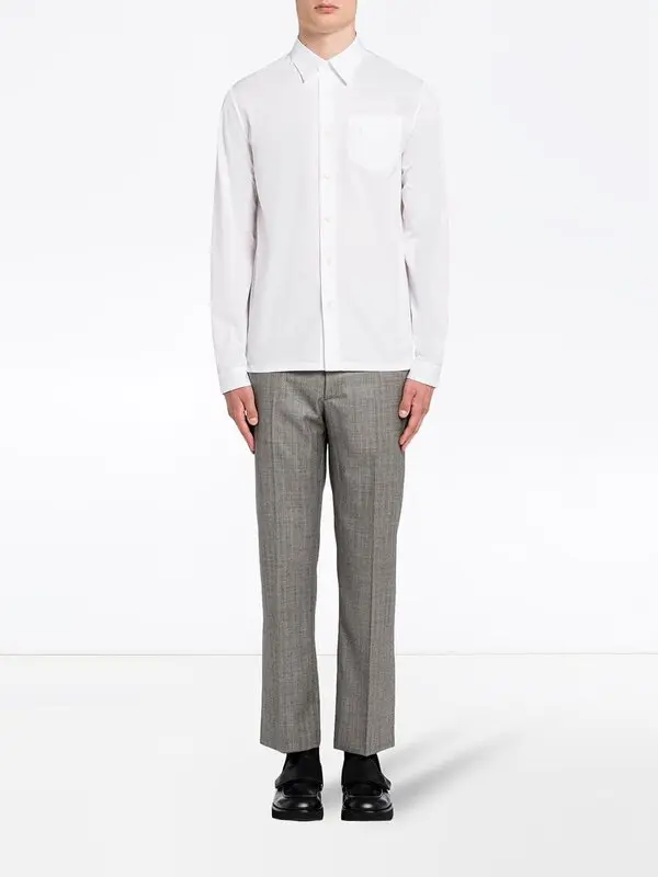 Prada Triangle-logo Cotton Shirt