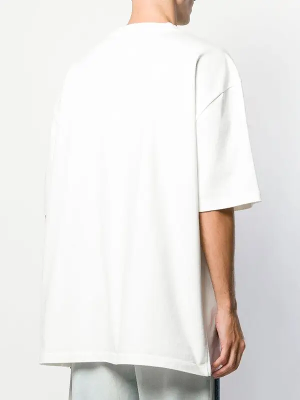 Maison Margiela Caution Tape Print T-Shirt - White | Editorialist