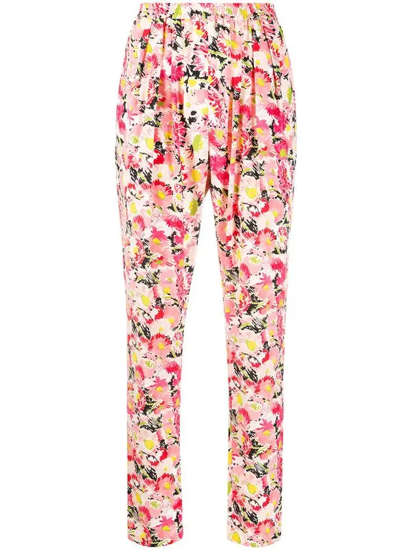 Stella McCartney Floral Print Cotton Trousers