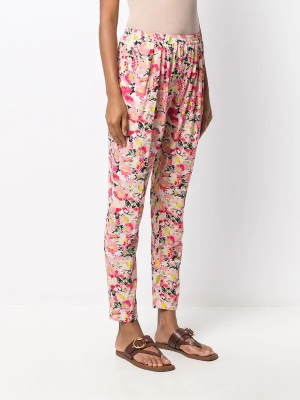 Stella McCartney Floral Print Cotton Trousers