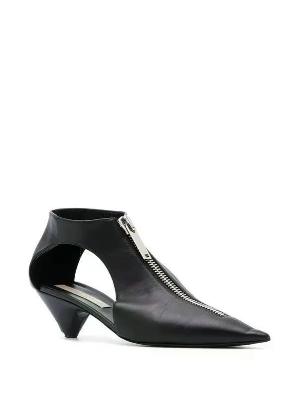 Stella McCartney Cut-out Zip Ankle Pumps